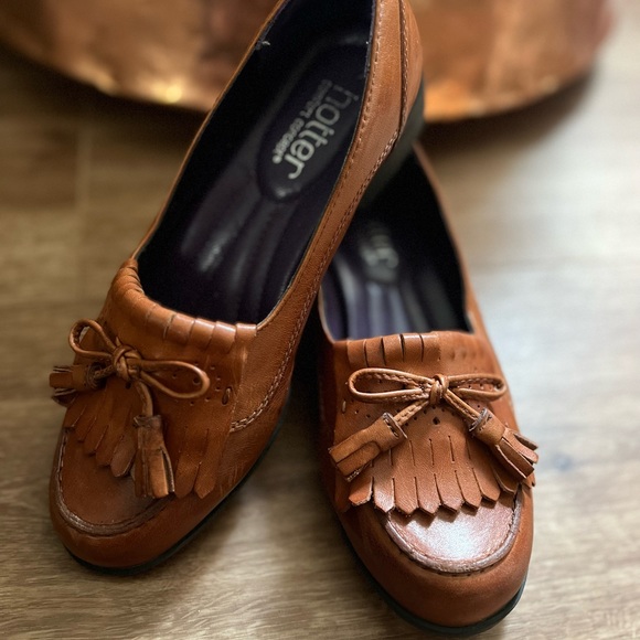 hotter | Shoes | Hotter Comfort Concept Springsummer Leather Loafers Sz ...